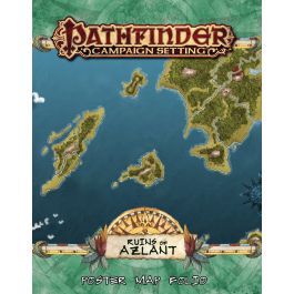 Pathfinder First Edition: Campaign Setting Ruins of Azlant Poster Map ...